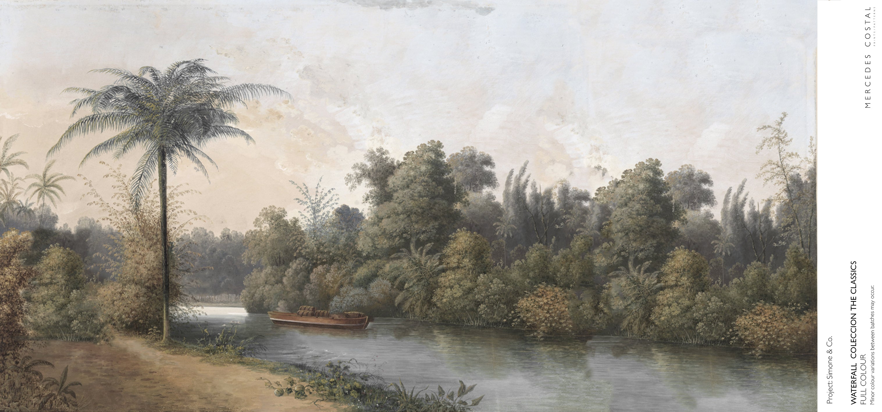 Papel Mural La Riviere Lavable a la medida – Simone Home